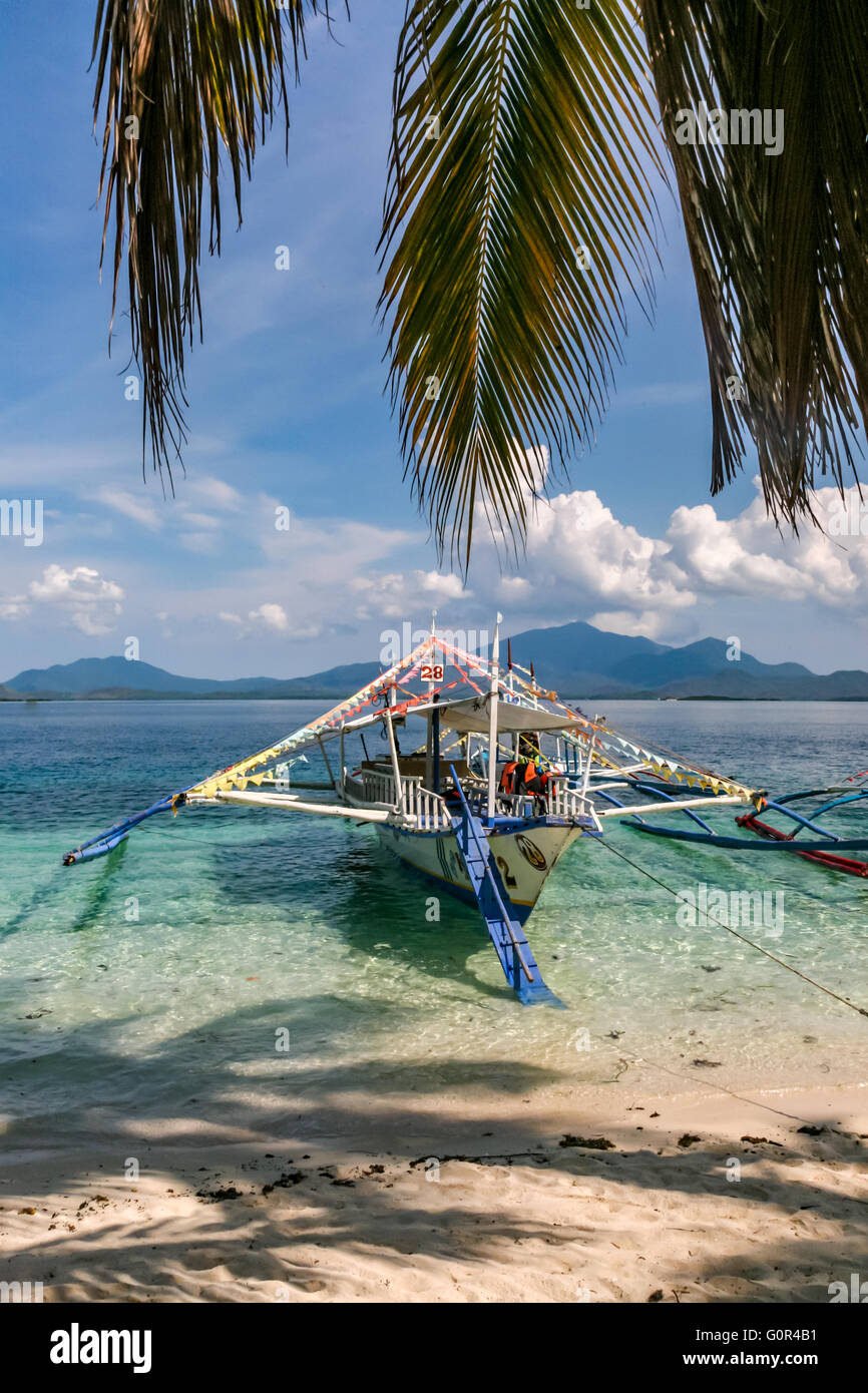 Philippines Palawan Puerto Princesa Honda Bay Pandan Island Stock Photo ...
