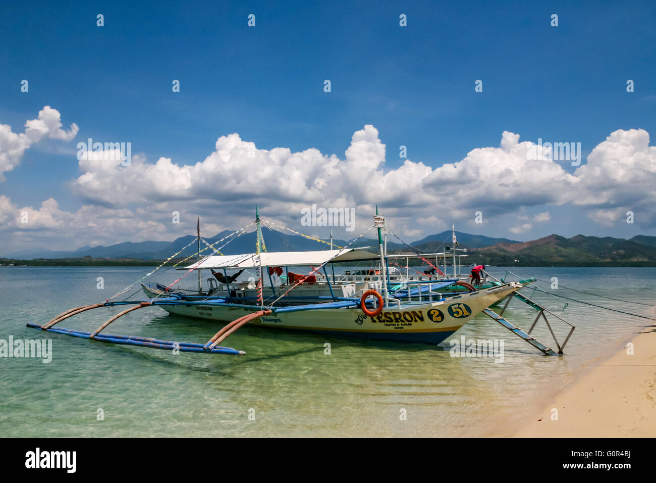 Philippines Palawan Puerto Princesa Honda Bay Pandan Island Stock Photo ...