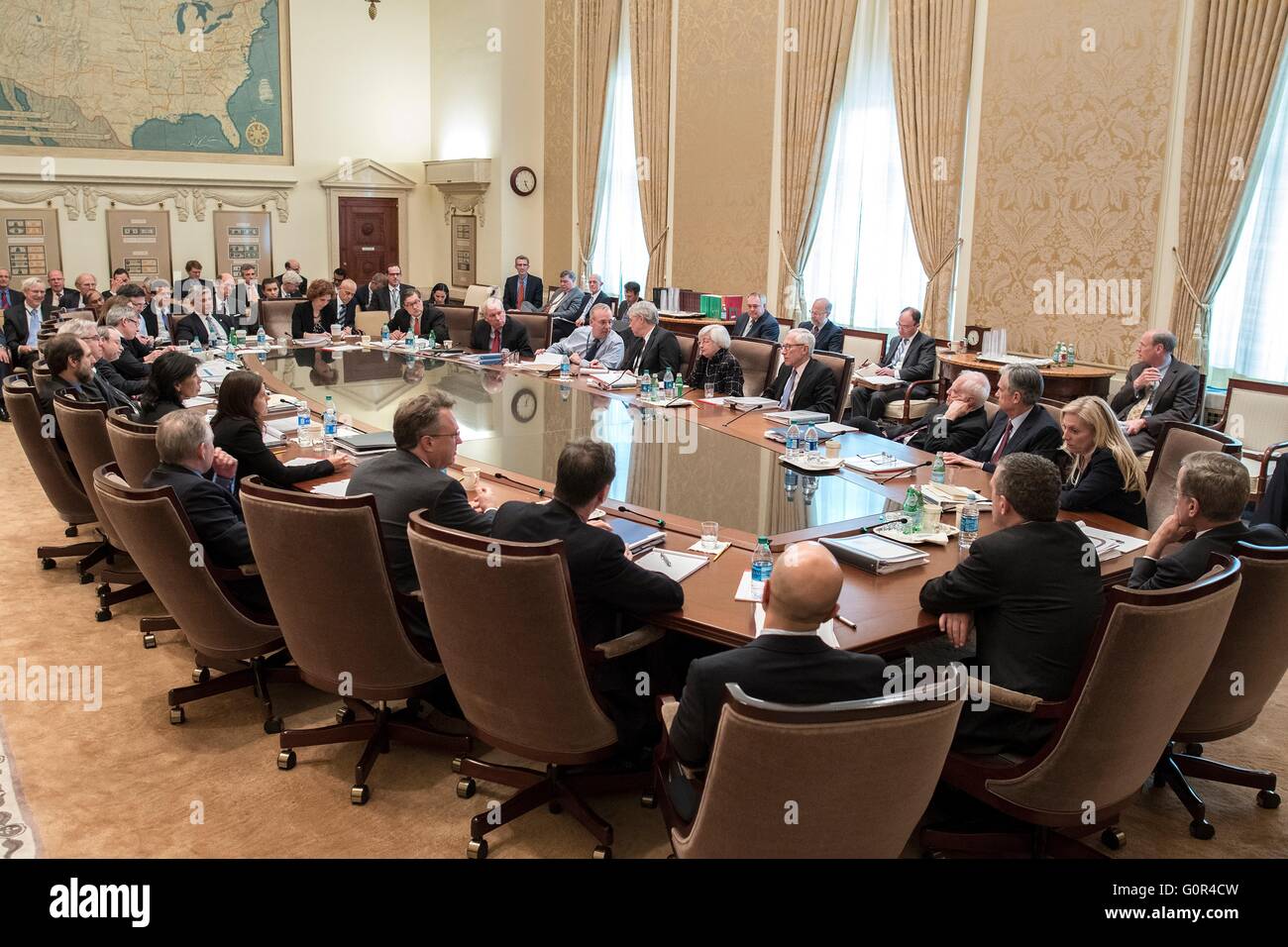 Fomc meeting table hi-res stock photography and images - Alamy