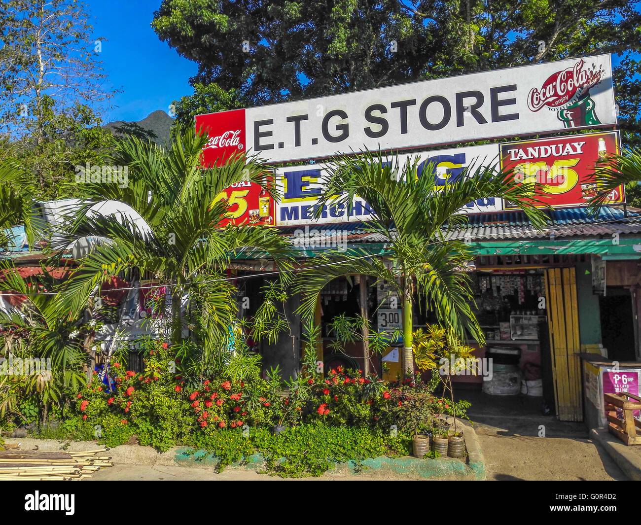 Philippines Palawan Sabang Local shop Stock Photo - Alamy
