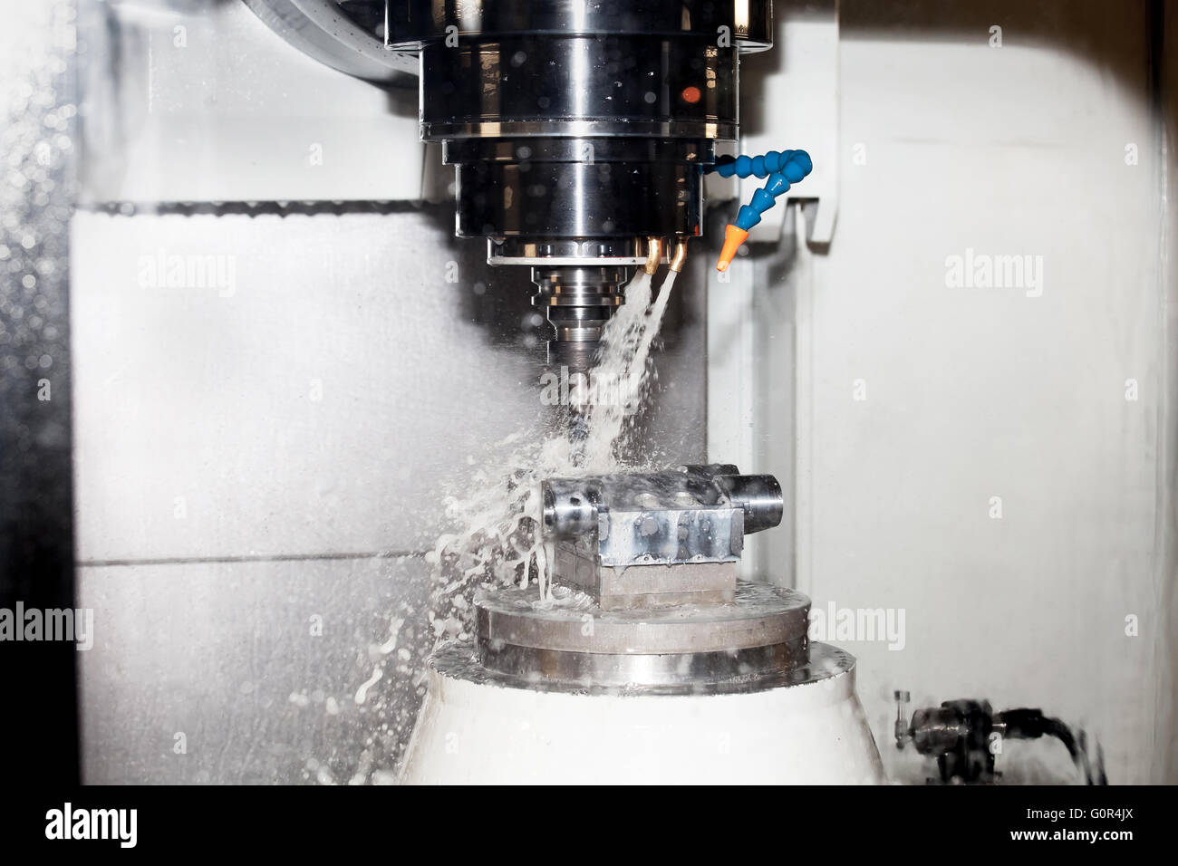 Milling machine, metal processing Stock Photo - Alamy