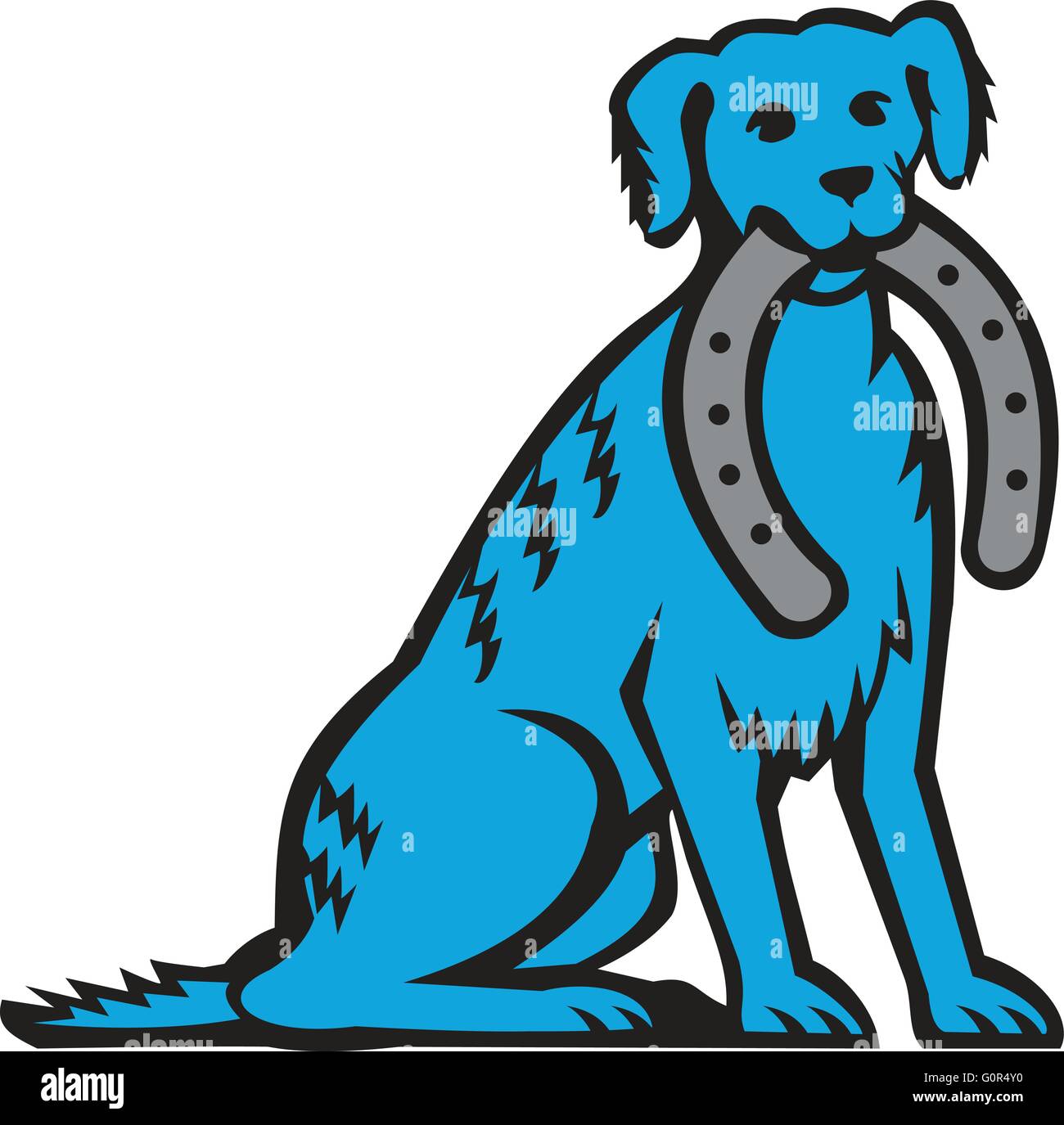 Blue merle dog sitting Stock Vector Images - Alamy