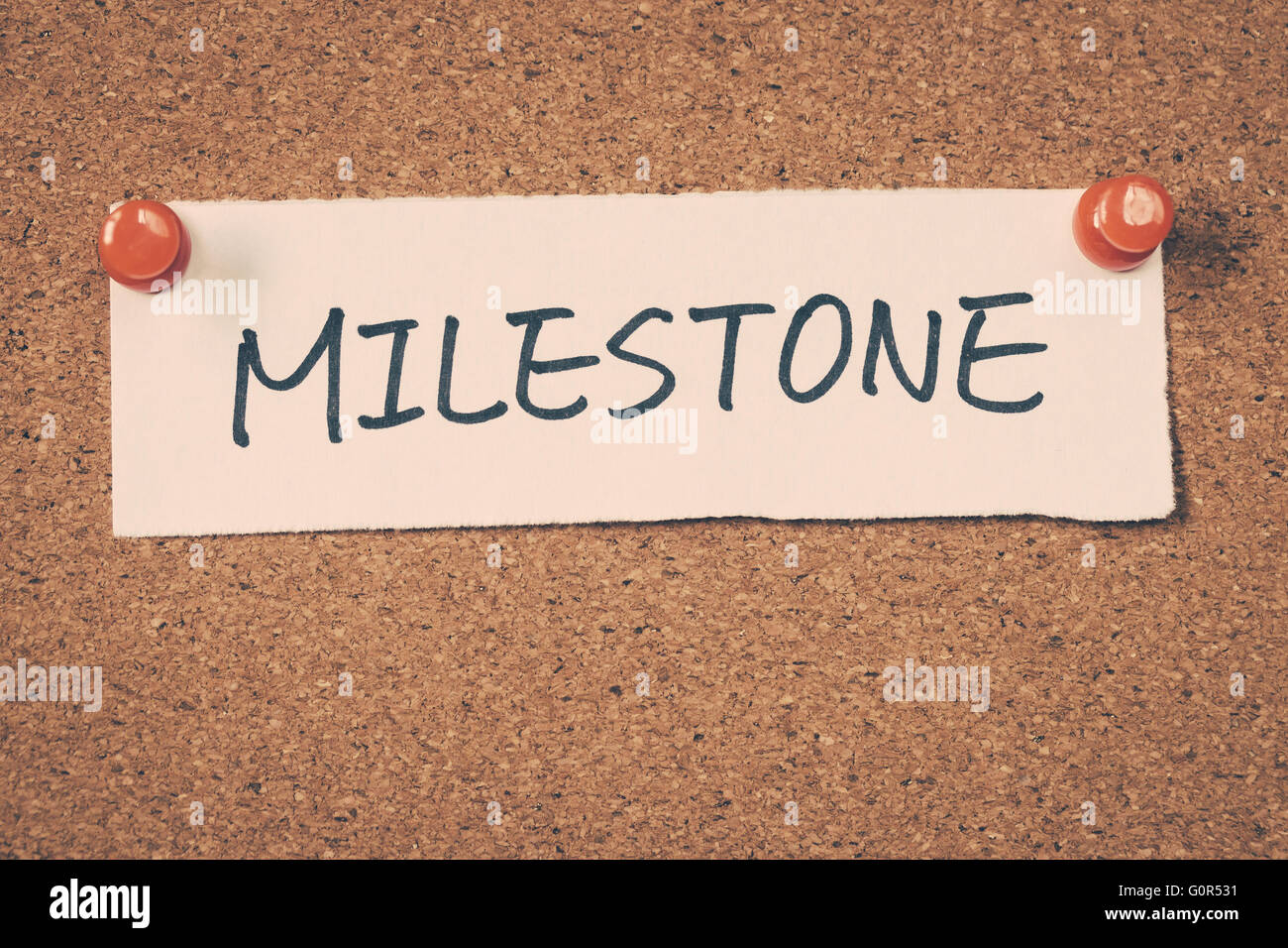 milestone Stock Photo - Alamy
