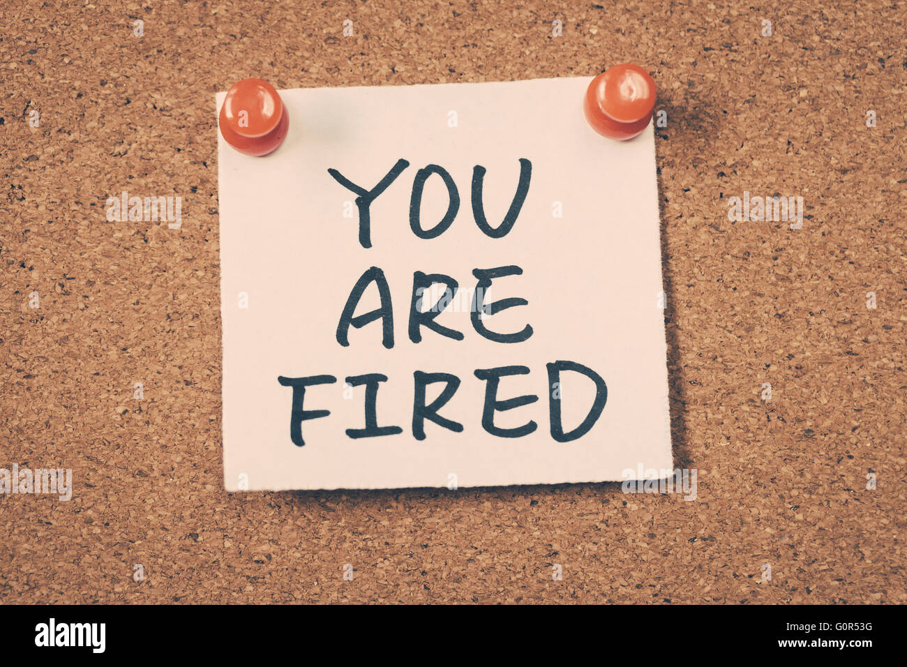 Fired text concept hi-res stock photography and images - Alamy