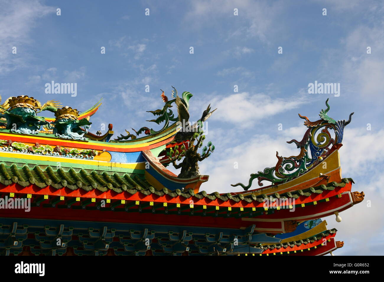 Artistic rooftop of Chinese Temple Stock Photo - Alamy