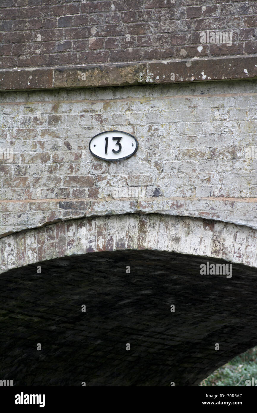 Canal bridge number 13 Stock Photo - Alamy