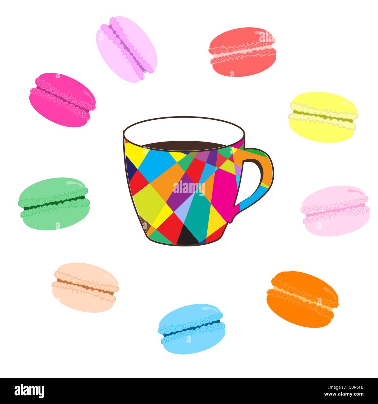 Soft color coffee art Cut Out Stock Images & Pictures - Alamy