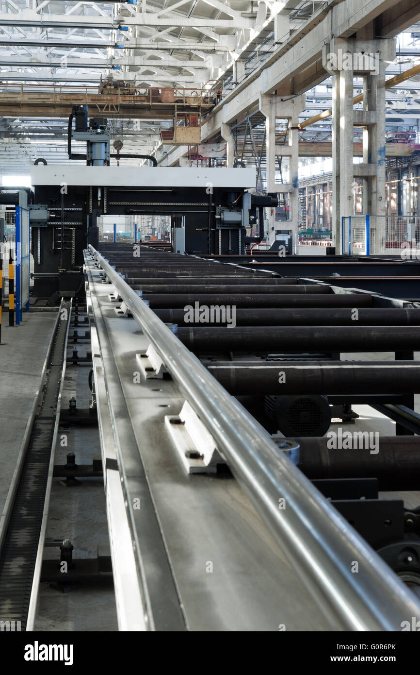 new and powerful metalworking machine in modern workshop Stock Photo ...