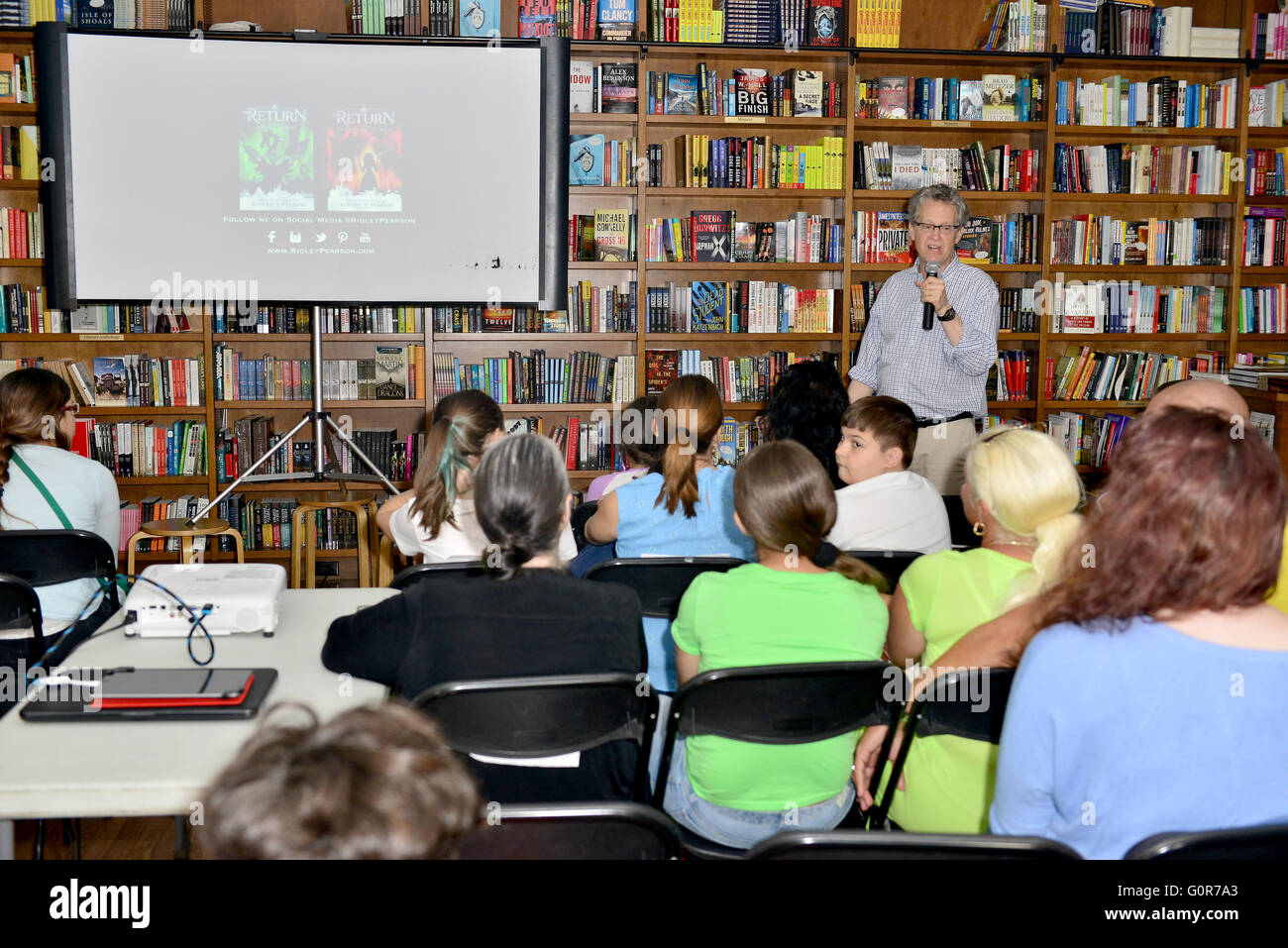Author Ridley Pearson signs copies of his book 'The Return Book 2: The ...