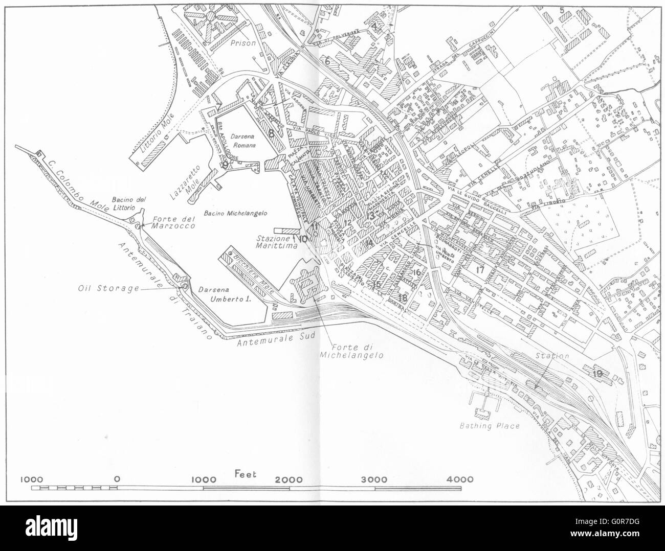 Civitavecchia italy Black and White Stock Photos & Images - Alamy