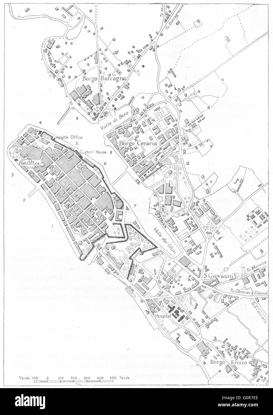 Map of zadar hi-res stock photography and images - Alamy