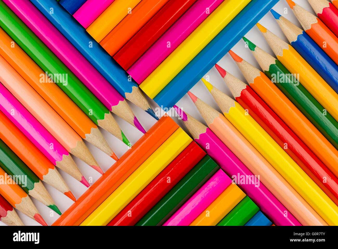 Collection of colorfull pencils as a background picture Stock Photo - Alamy