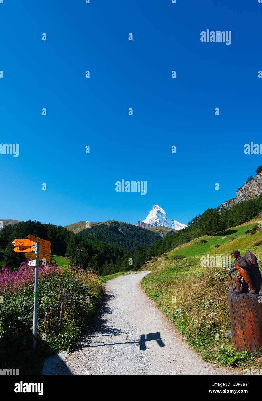 Sign at matterhorn hi-res stock photography and images - Alamy