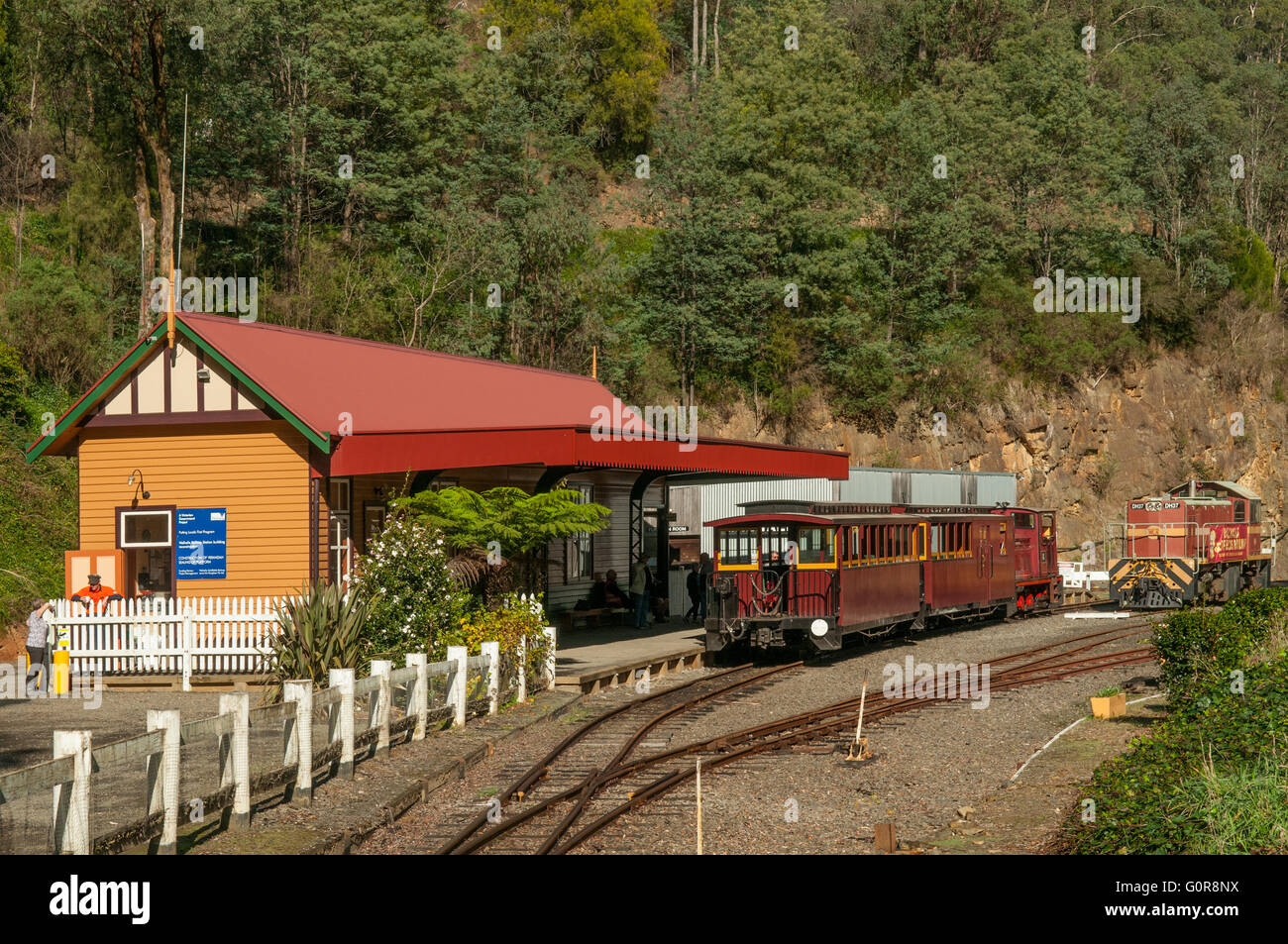 Railway Station, Walhalla, Victoria, Australia Stock Photo - Alamy