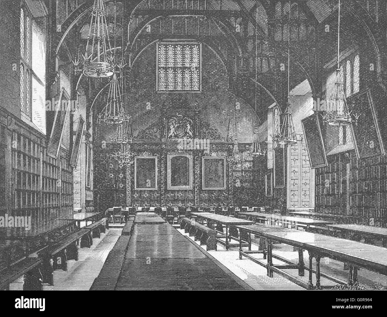 Engraving of trinity college hi-res stock photography and images - Alamy