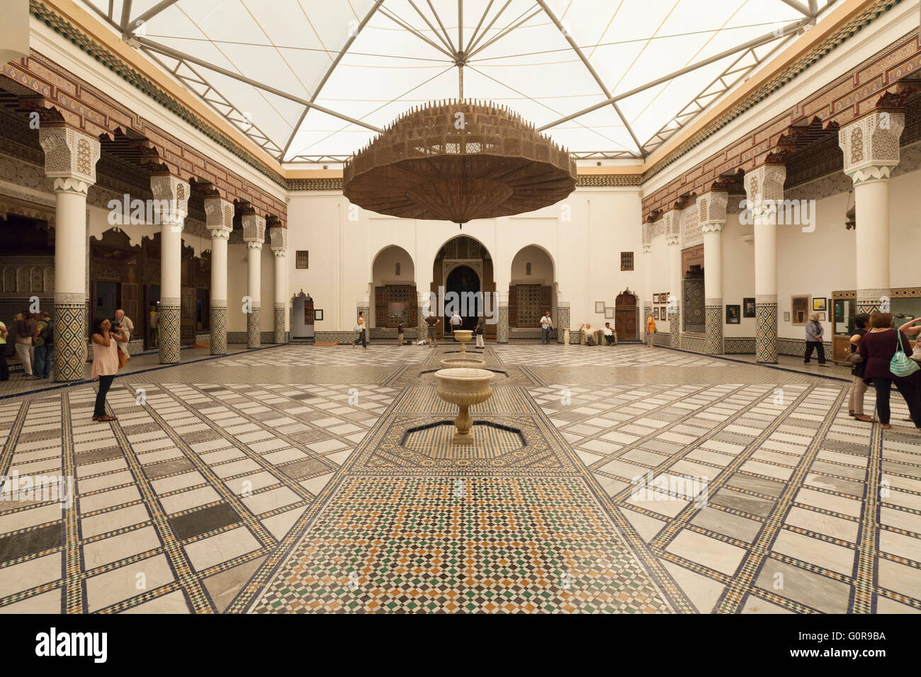 Marrakech museum housed in the Dar Menebhi palace, Marrakech, Morocco ...