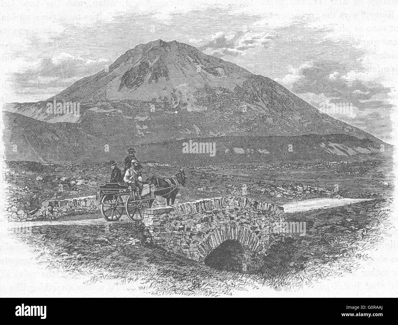 IRELAND: Donegal: Arigal Mountain, antique print 1898 Stock Photo - Alamy