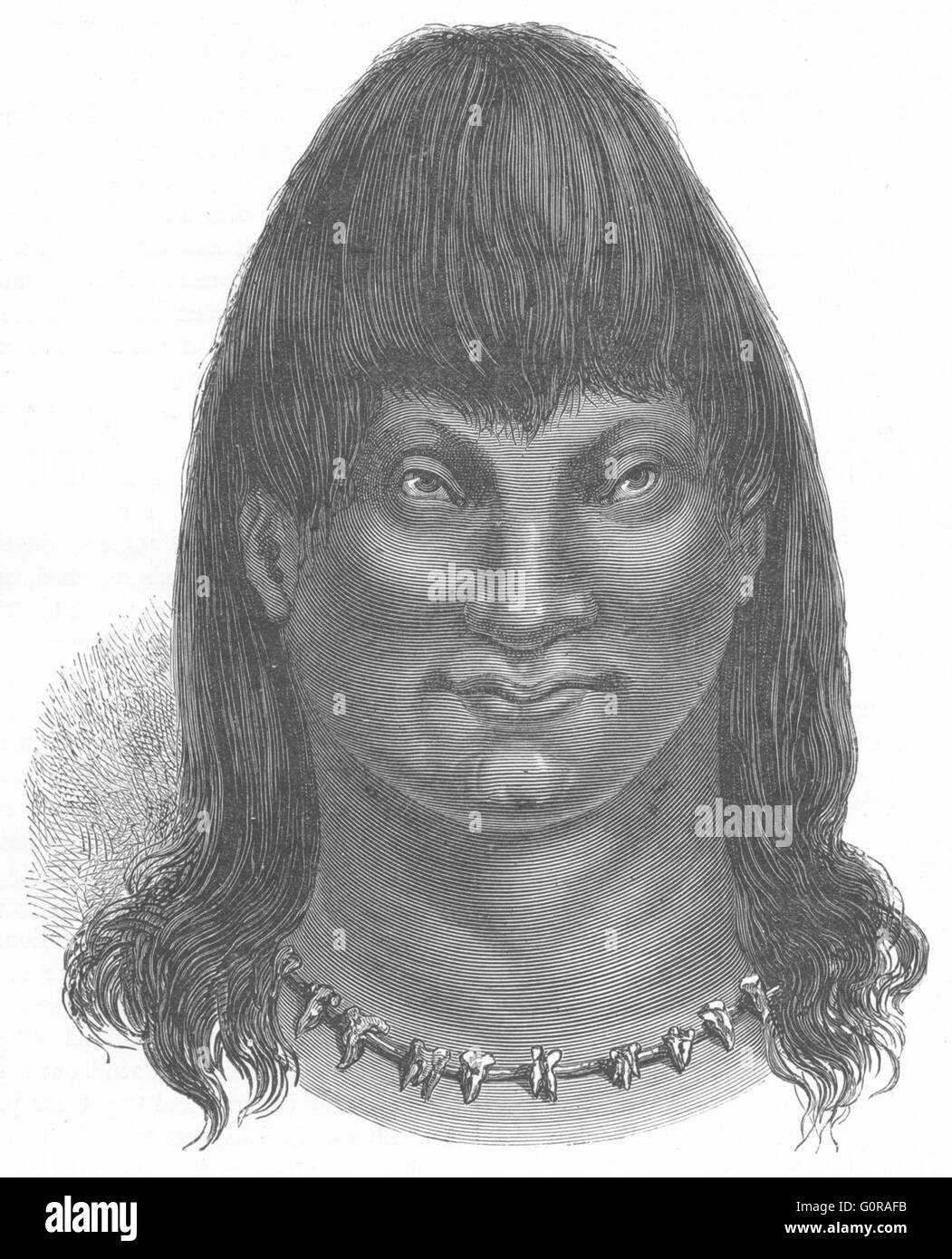 HONDURAS: Chibula, Indian of Eketche, antique print 1880 Stock Photo ...