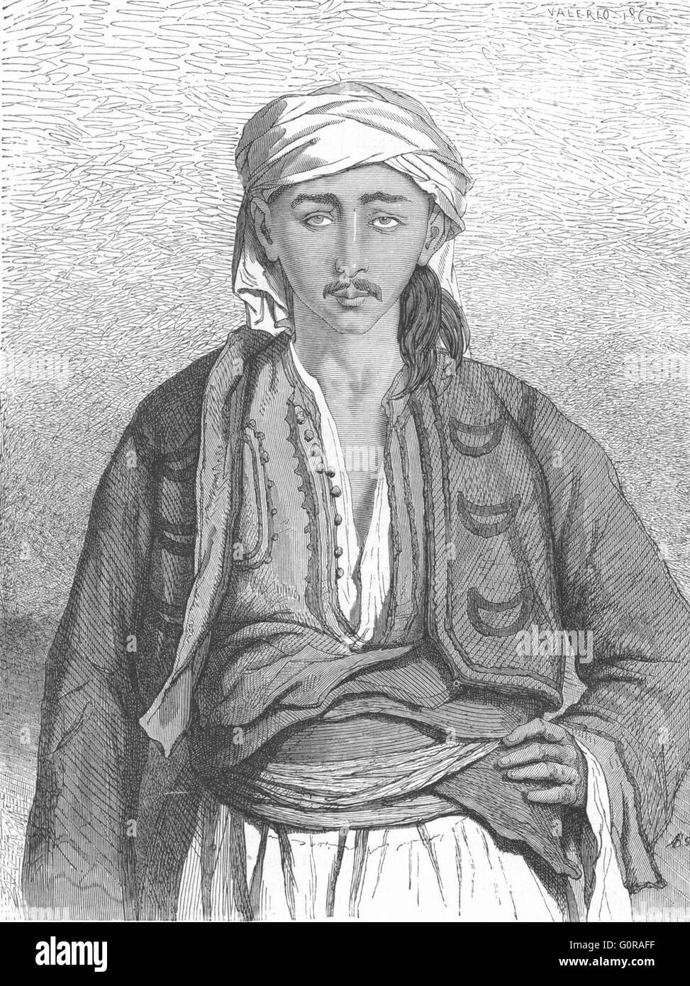 TURKEY: Dardanelles: My Chief Boatman, antique print 1880 Stock Photo ...