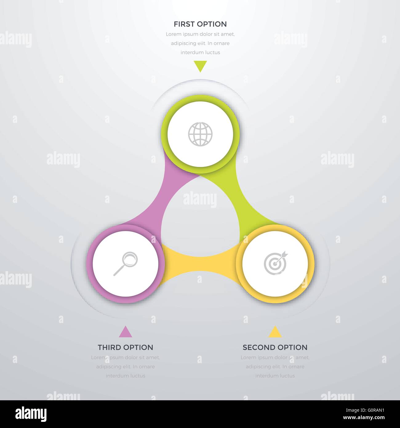 infographics three options Stock Vector Image & Art - Alamy