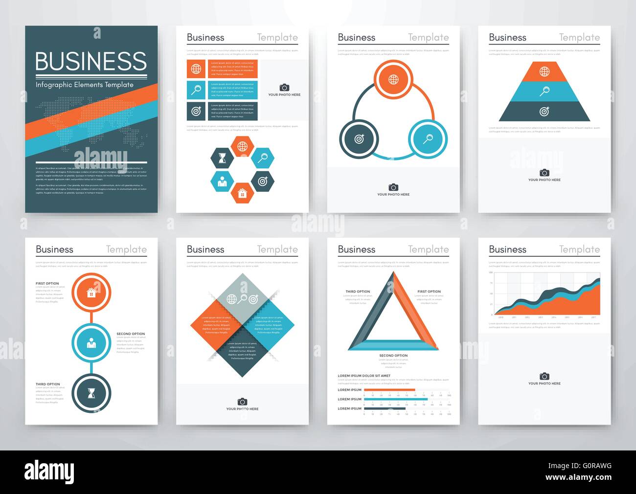 Vector set of infographics business Stock Vector Image & Art - Alamy