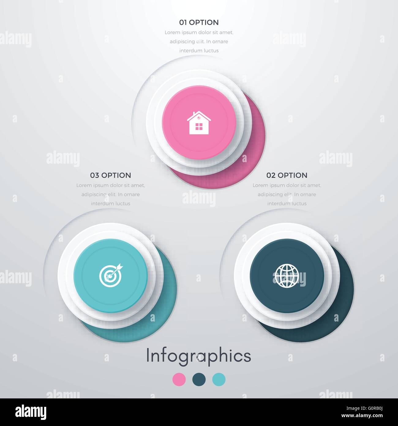 infographics three options Stock Vector Image & Art - Alamy