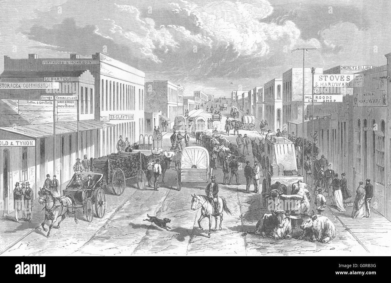 1880 town hi-res stock photography and images - Alamy