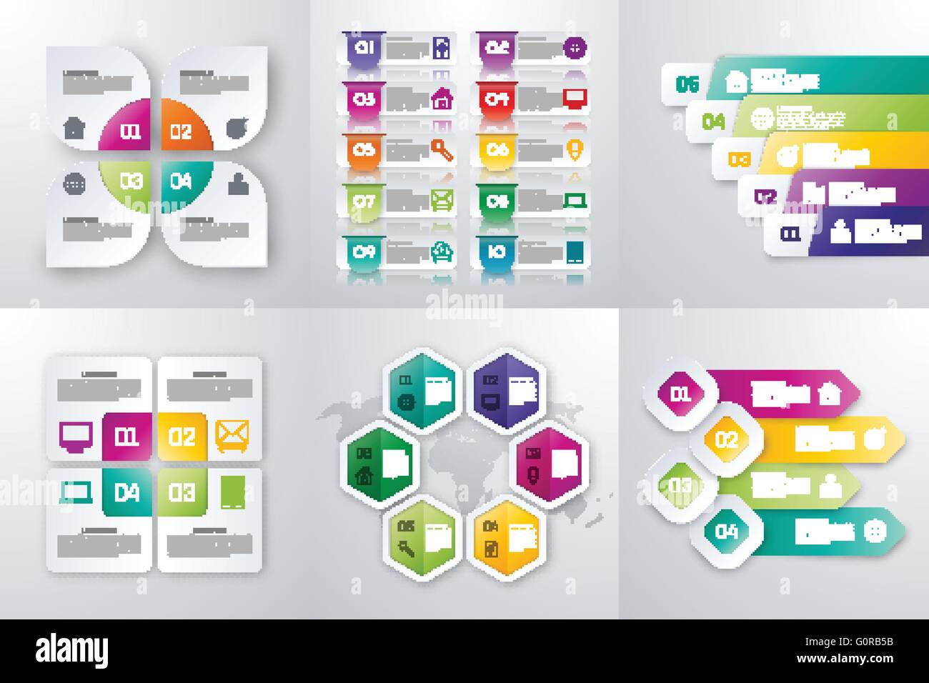 Set with infographics Stock Vector Image & Art - Alamy