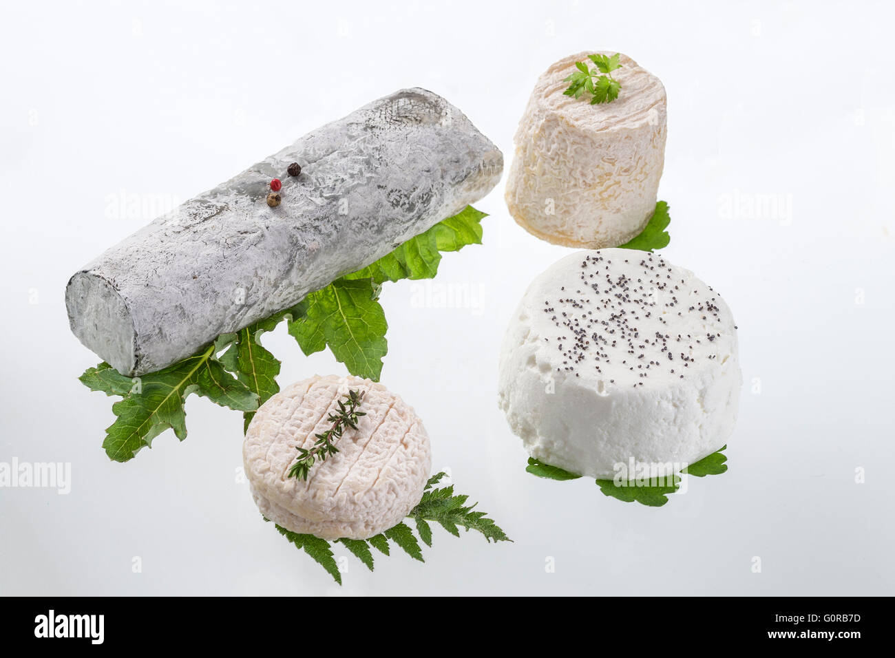 white soft goat cheese Stock Photo - Alamy