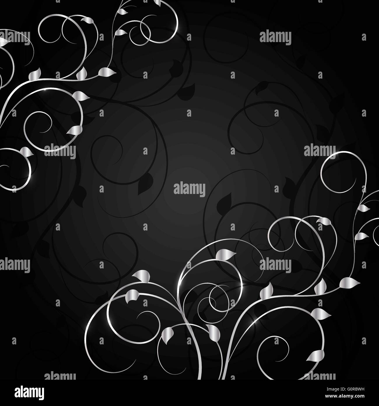 Silver pattern with shadow on dark background Stock Vector Image & Art ...