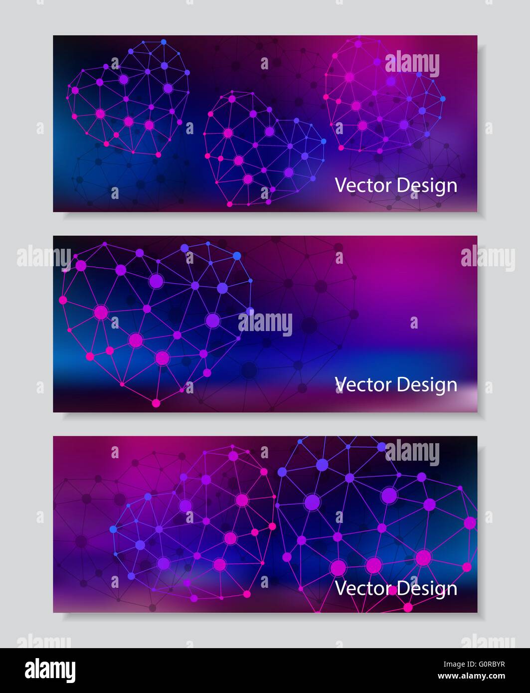 Set of horizontal banners Stock Vector Image & Art - Alamy