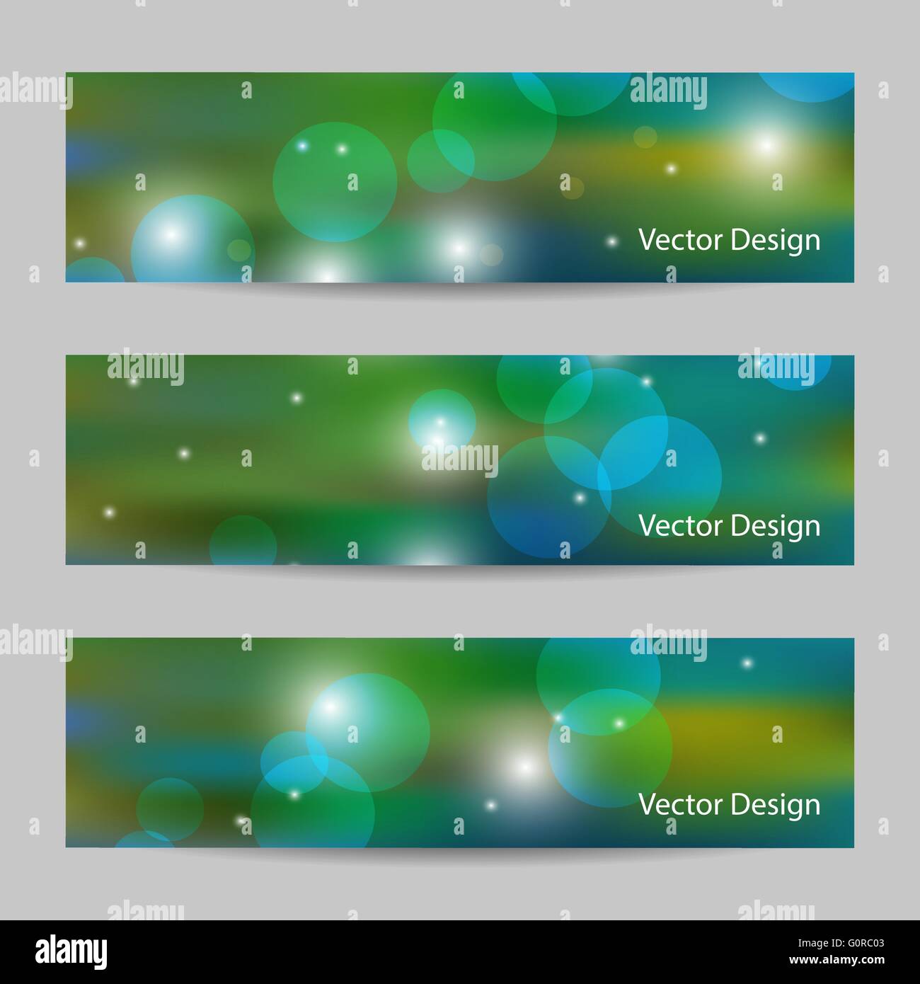 Set of modern horizontal flyers Stock Vector Image & Art - Alamy