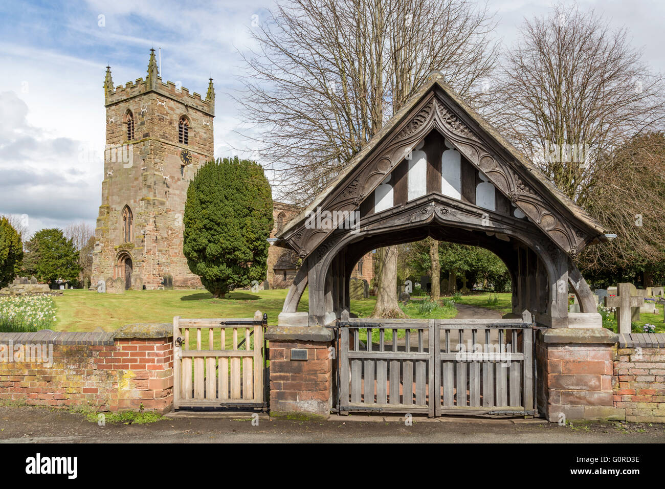 All Saints Parish Church, Alrewas Stock Photo - Alamy