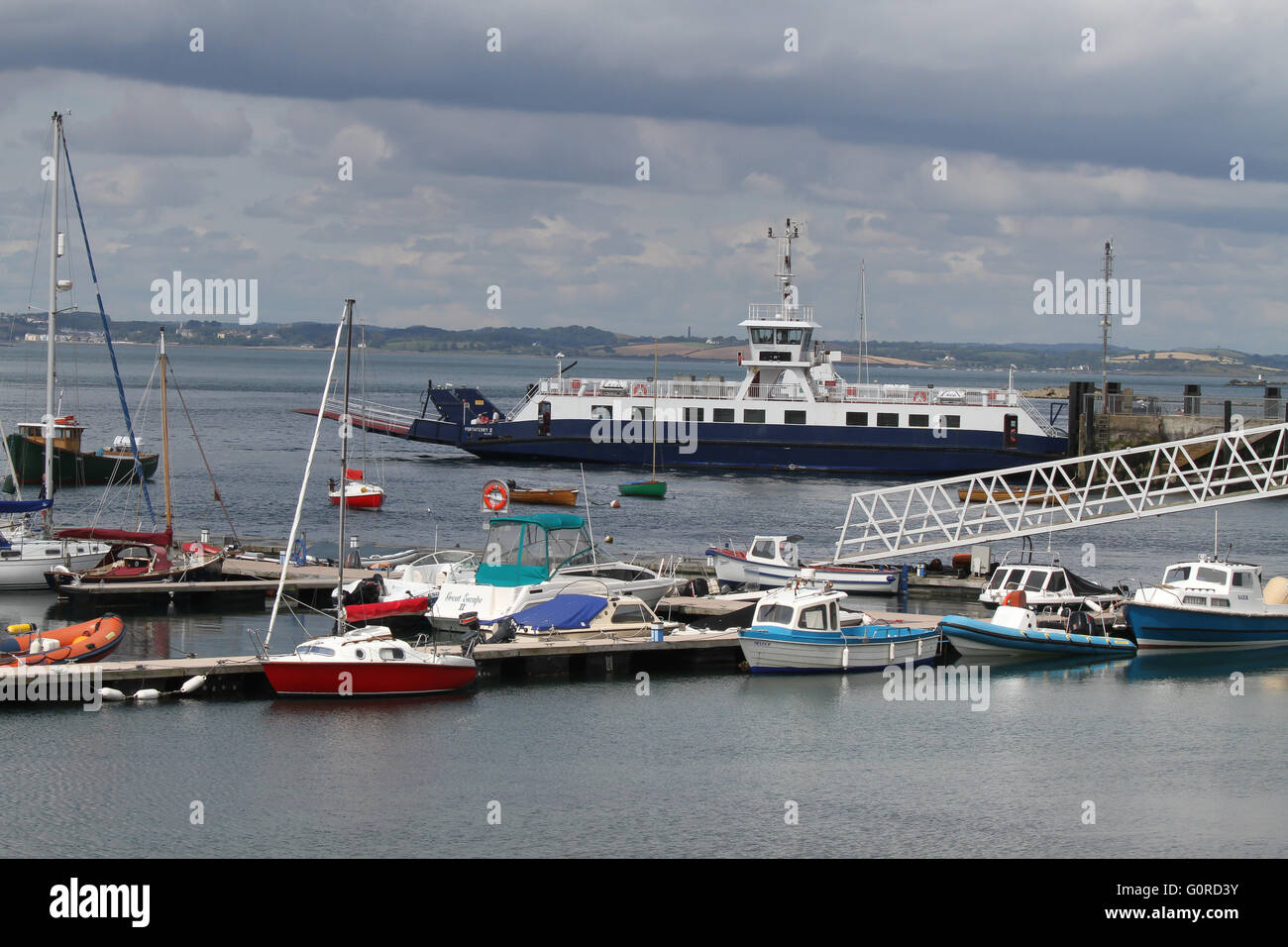 Strangford Ferry in Portaferry, Strangford Lough in Northern Ireland ...