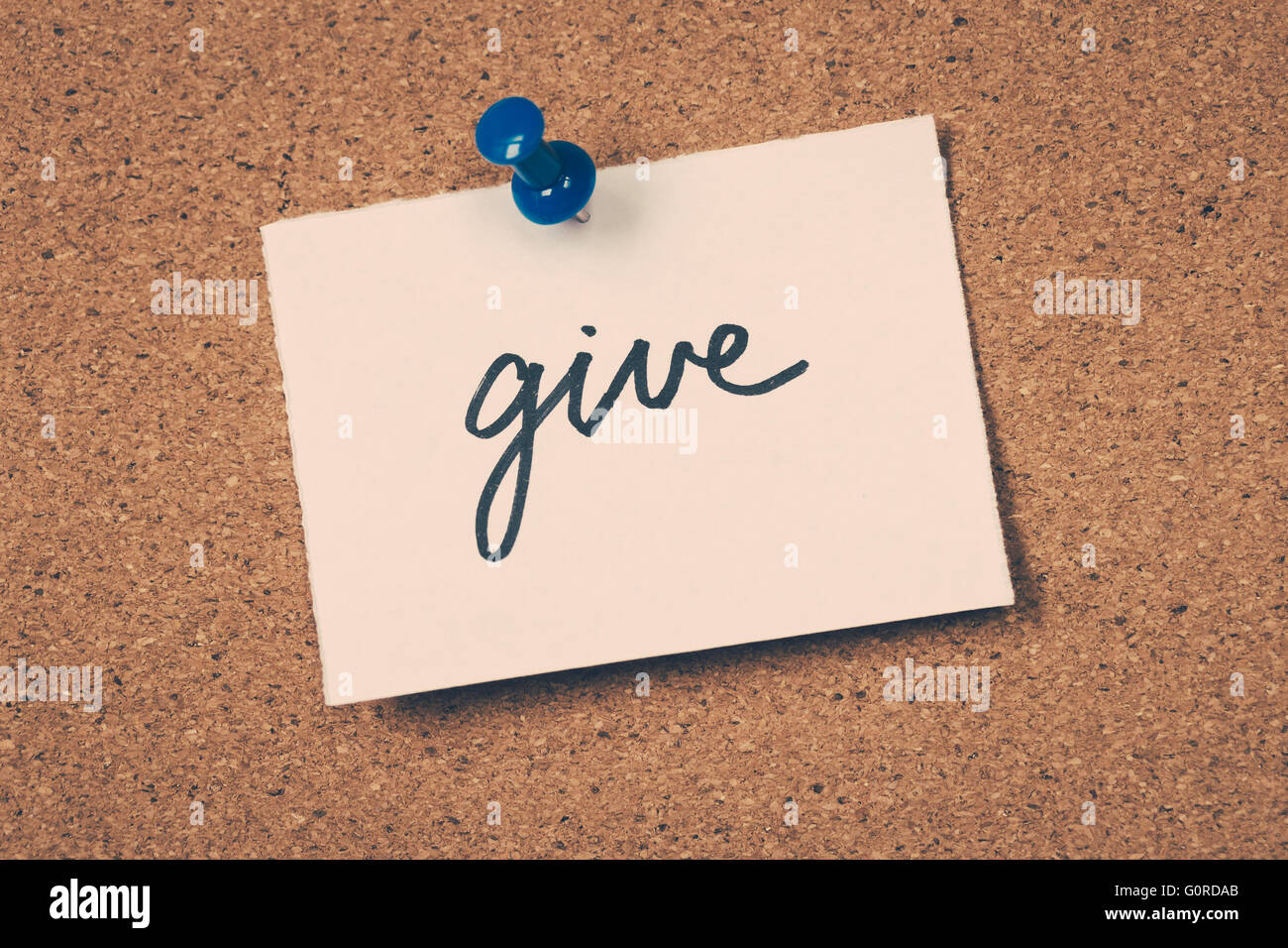 Give note hi-res stock photography and images - Alamy