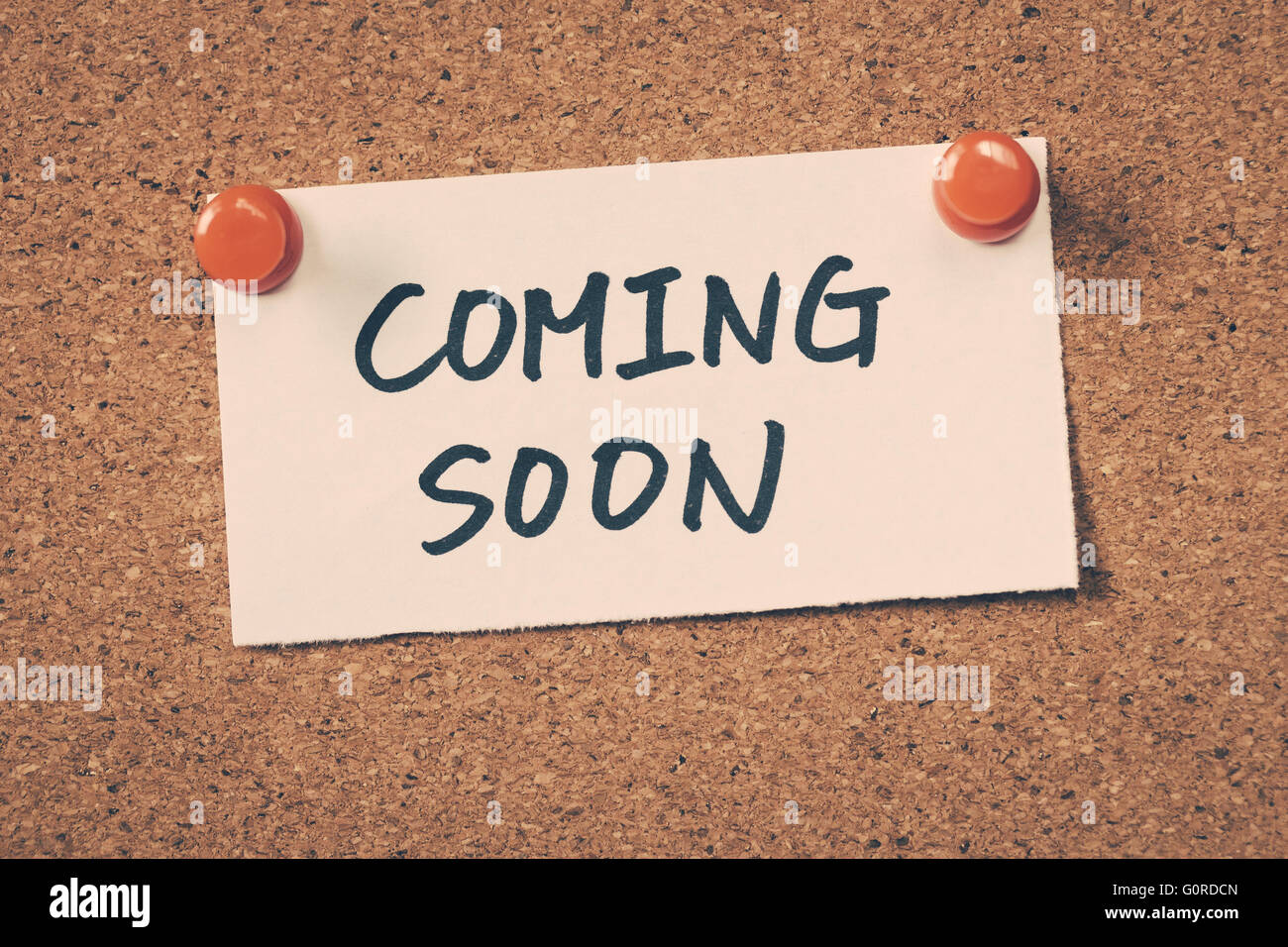 Coming soon sign hi-res stock photography and images - Alamy