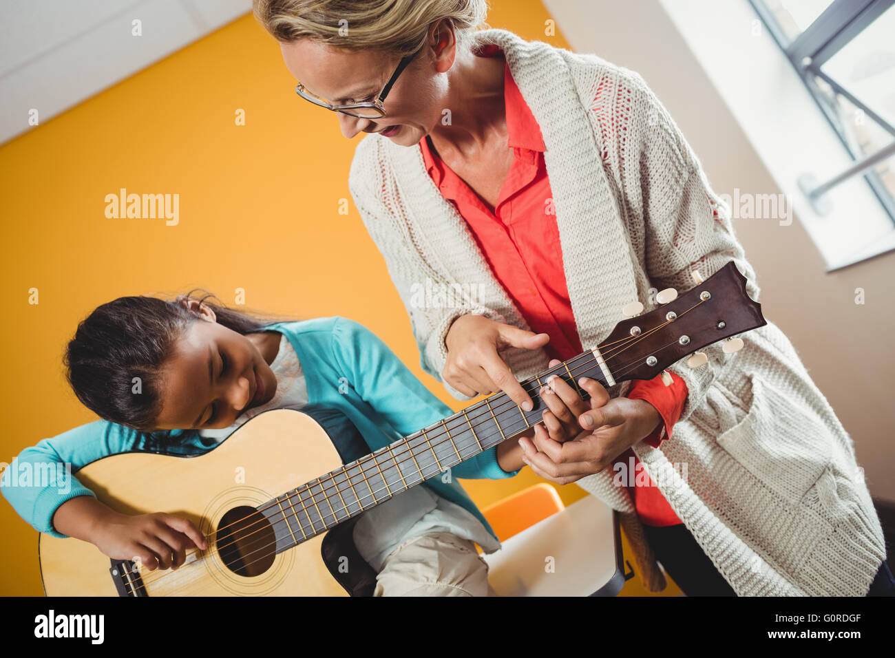 Adult woman learning play hi-res stock photography and images - Alamy