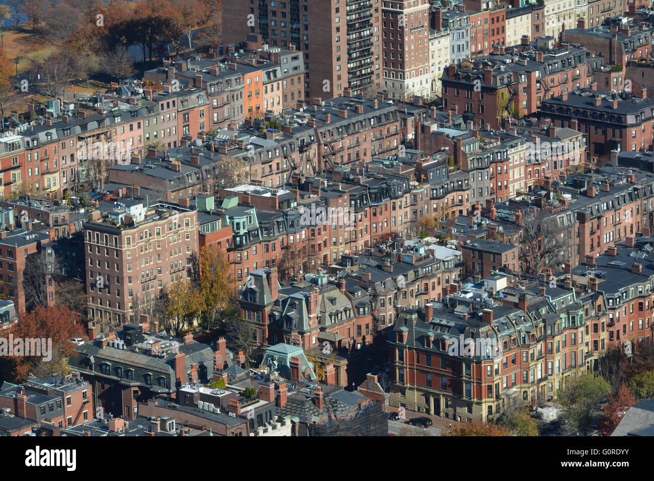 Back bay houses boston hi-res stock photography and images - Alamy