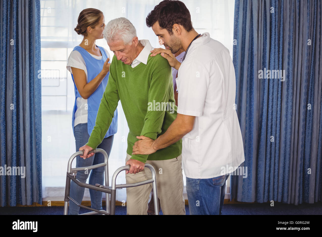 Nurse walking hi-res stock photography and images - Alamy