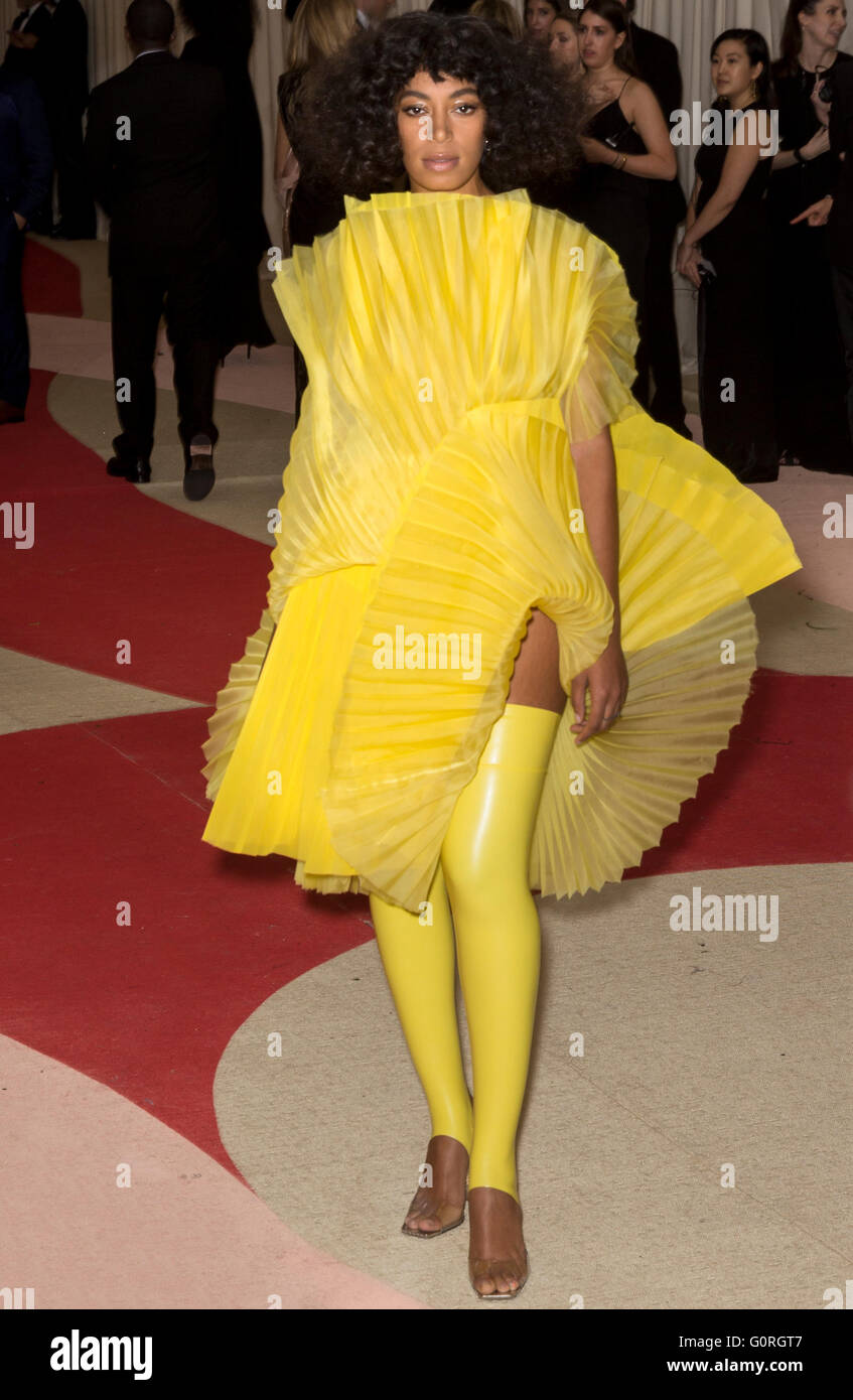 New York City, USA - May 2, 2016: Solange Knowles attends the Manus x ...