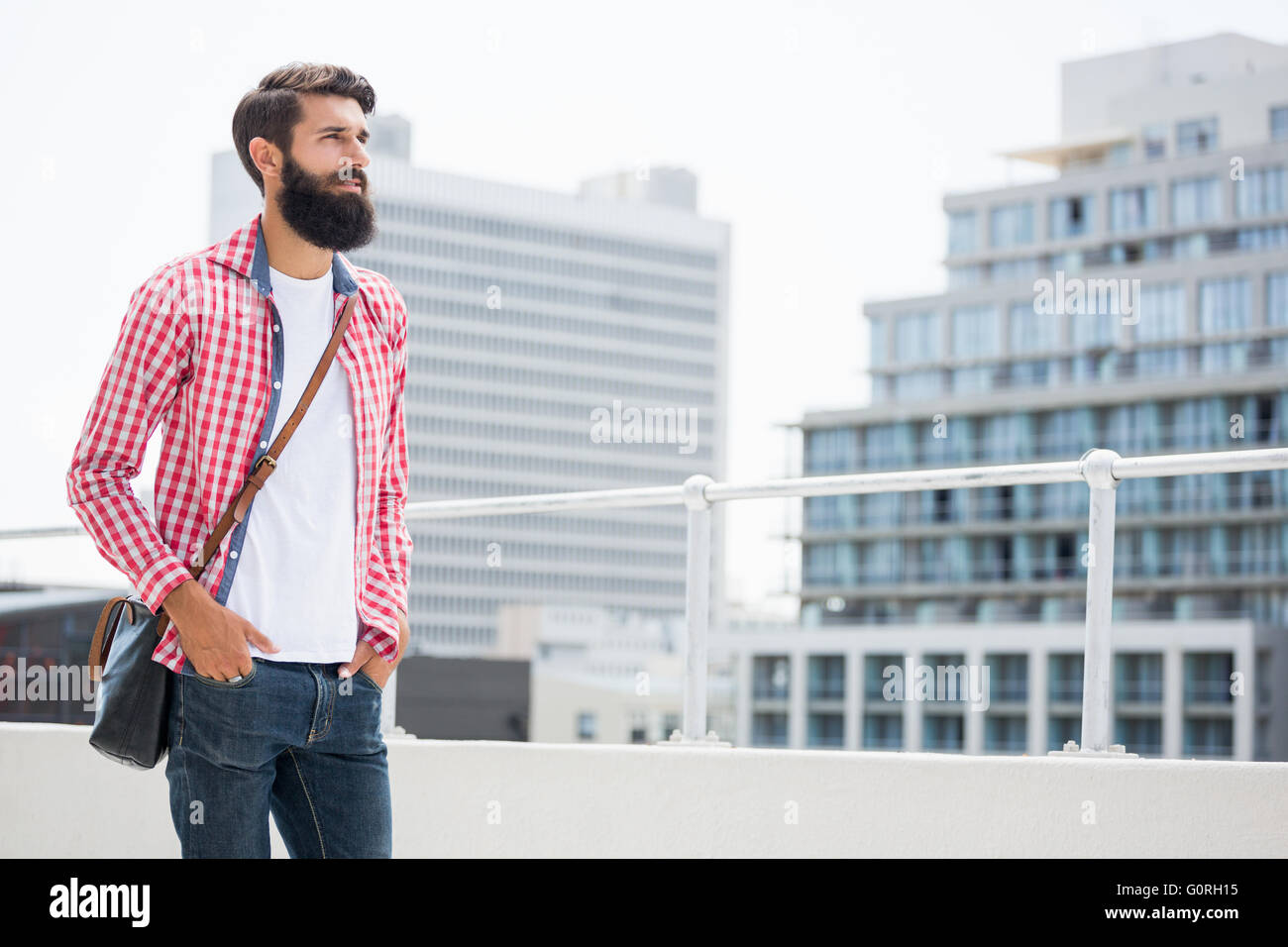 Hipster man illustration hi-res stock photography and images - Alamy