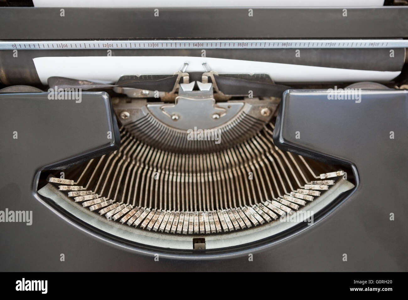 Extreme close up view of typewriter Stock Photo - Alamy