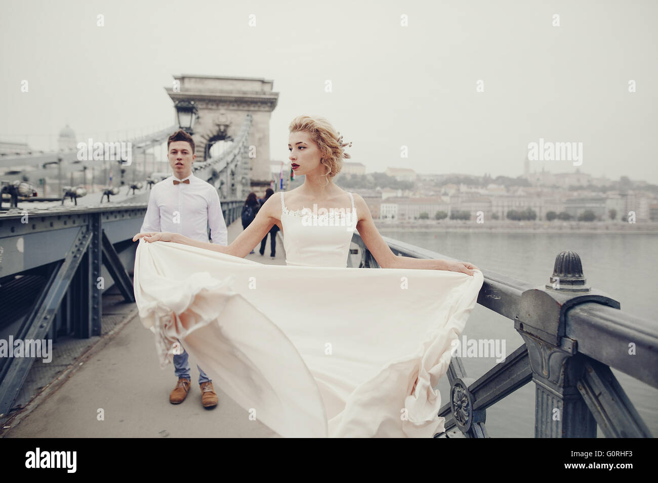 wedding day in Budapest Stock Photo - Alamy