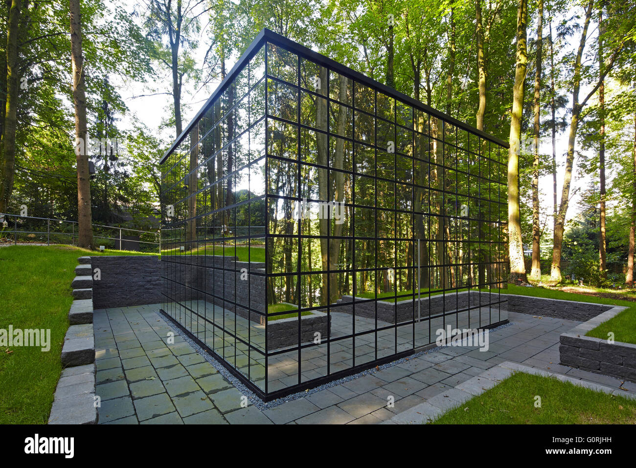 Columbarium in Bergisch, Gladbach. Exterior of the columbarium ...