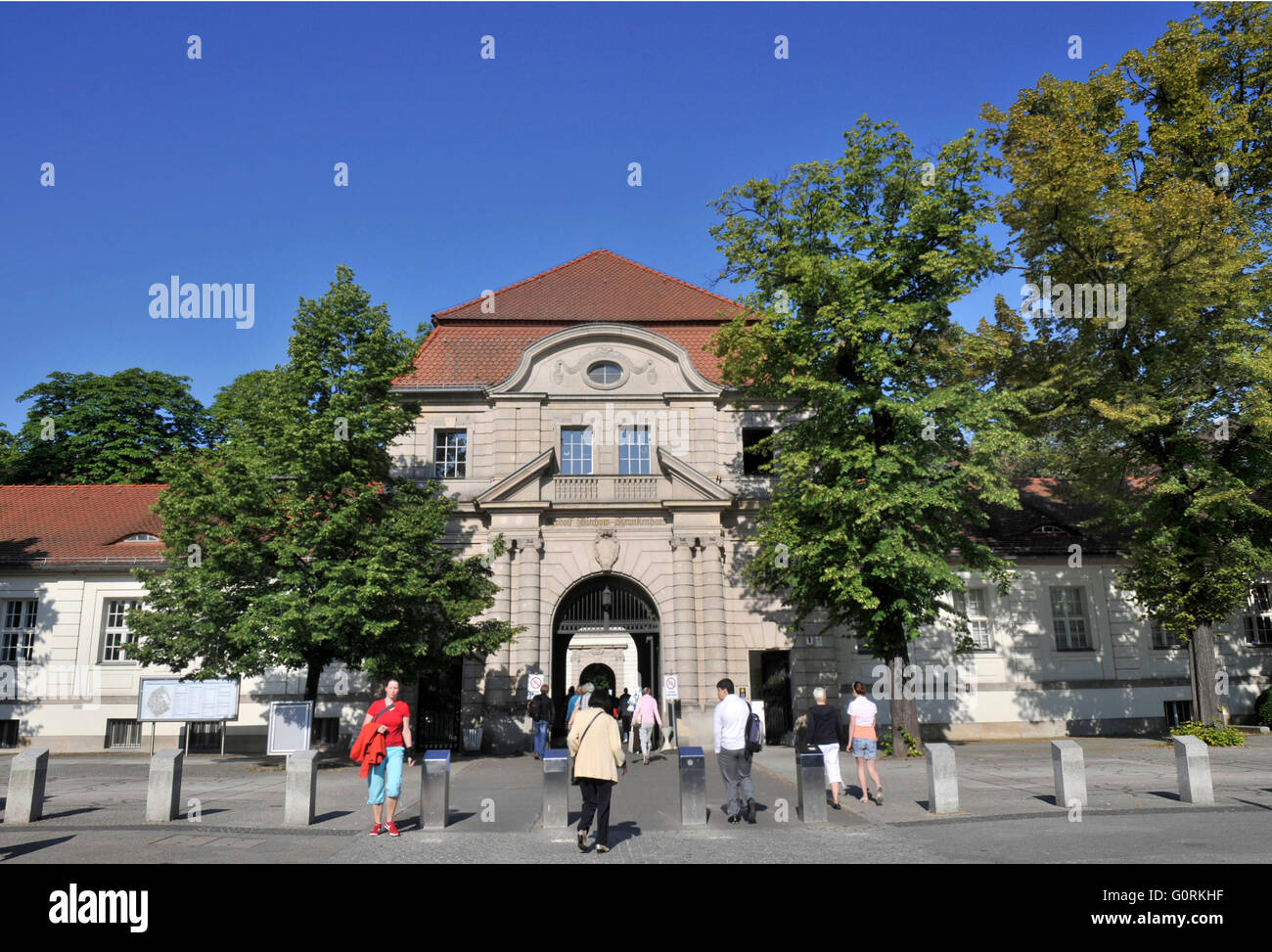 Entrance area, Rudolf Virchow Hospital, Charite university clinic ...