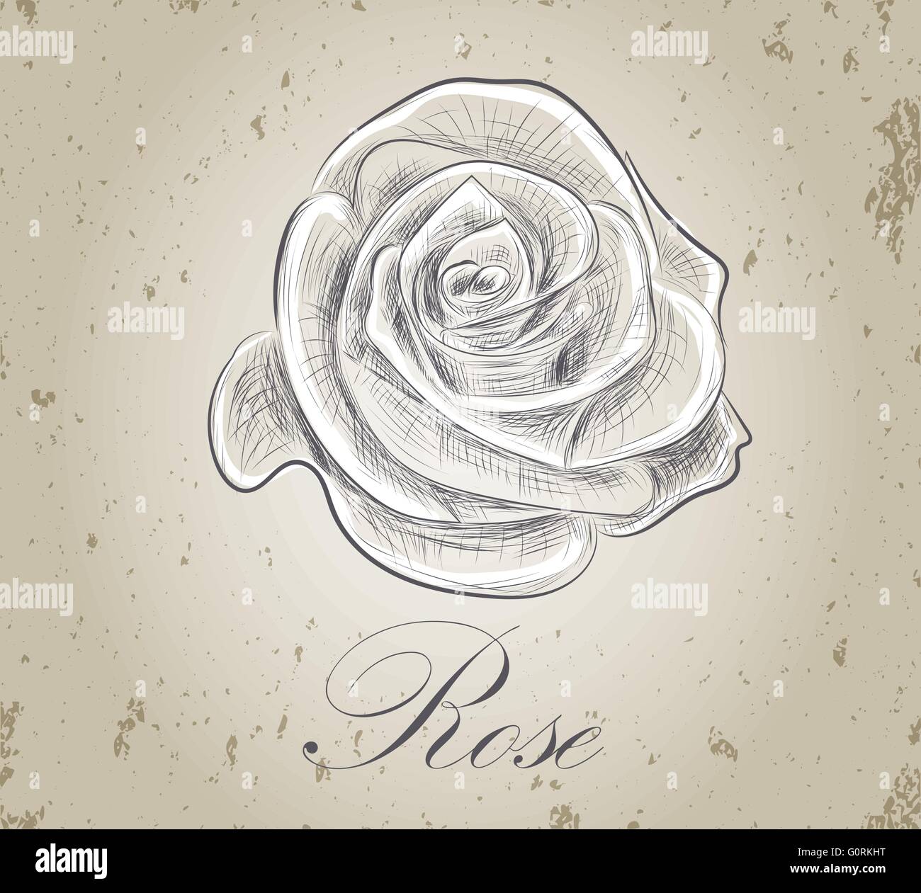 Rose and hand Stock Vector Images - Alamy