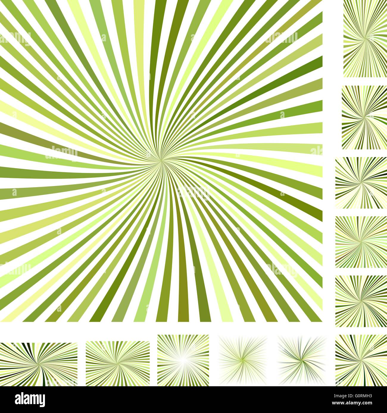 Green burst background set Stock Vector Image & Art - Alamy