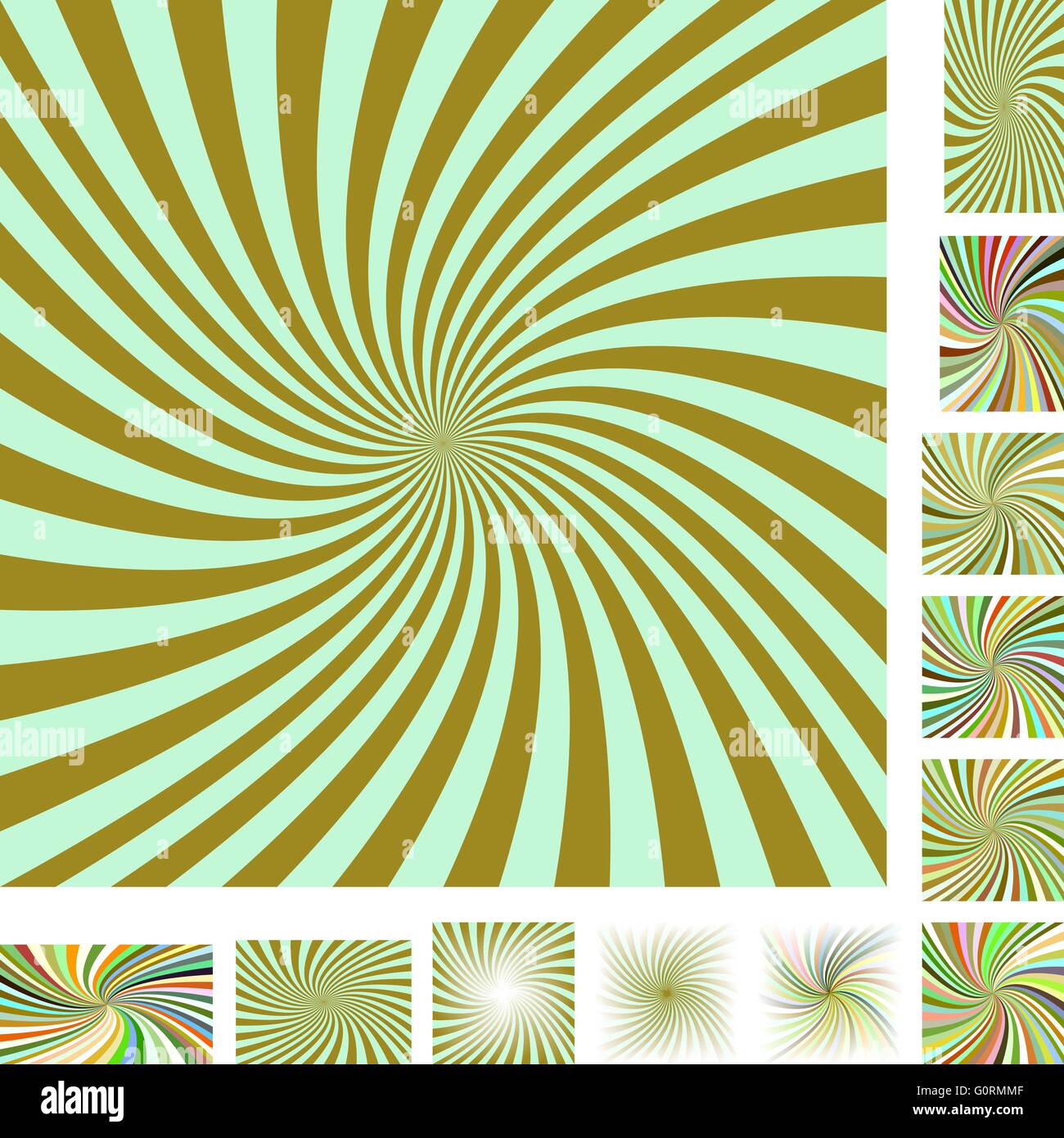 Retro spiral background set Stock Vector Image & Art - Alamy