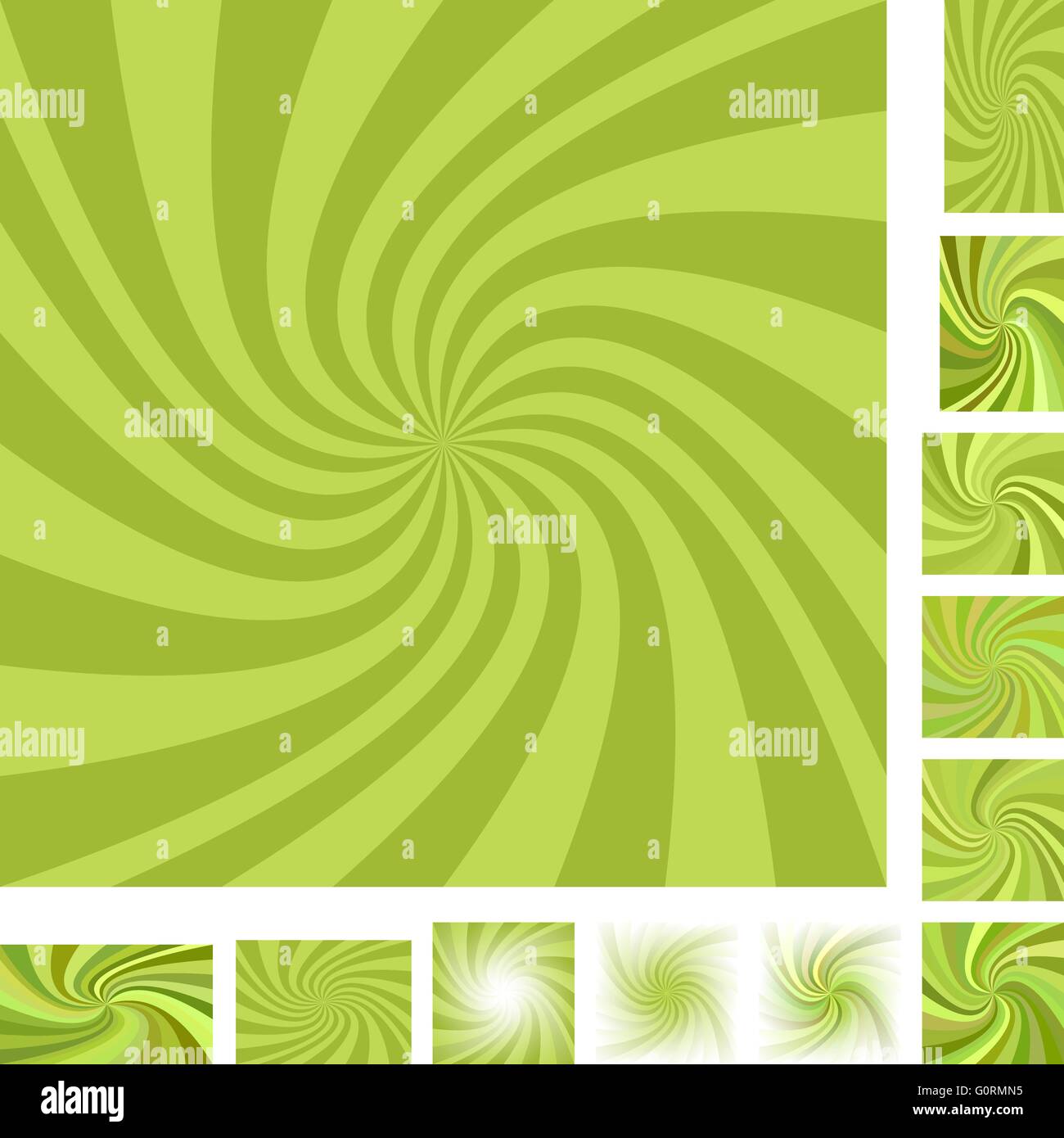 Lime spiral background set Stock Vector Image & Art - Alamy