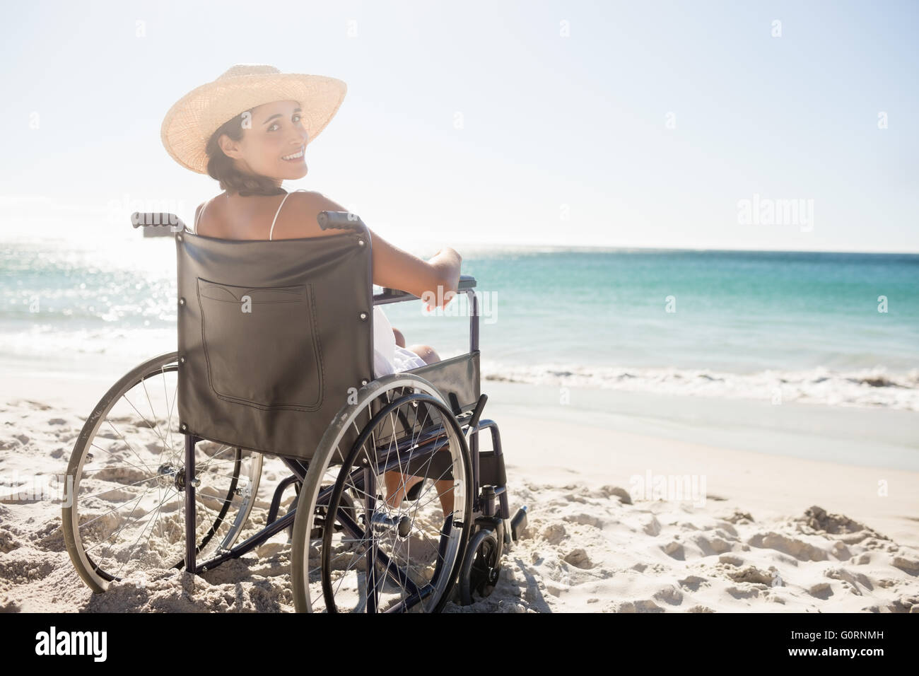Smiling wheelchair hi-res stock photography and images - Alamy